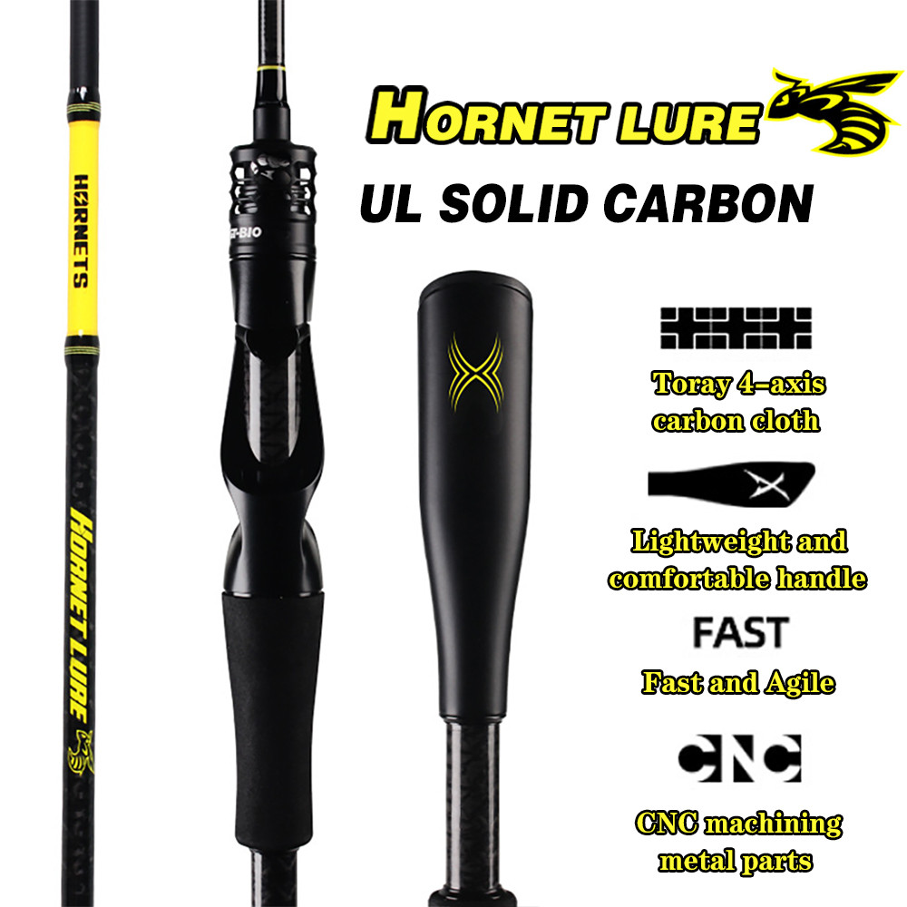1.68m/1.8m solid Ultralight UL rod คาร์บอนไฟเบอร์ตกปลา rod spinning rod ...