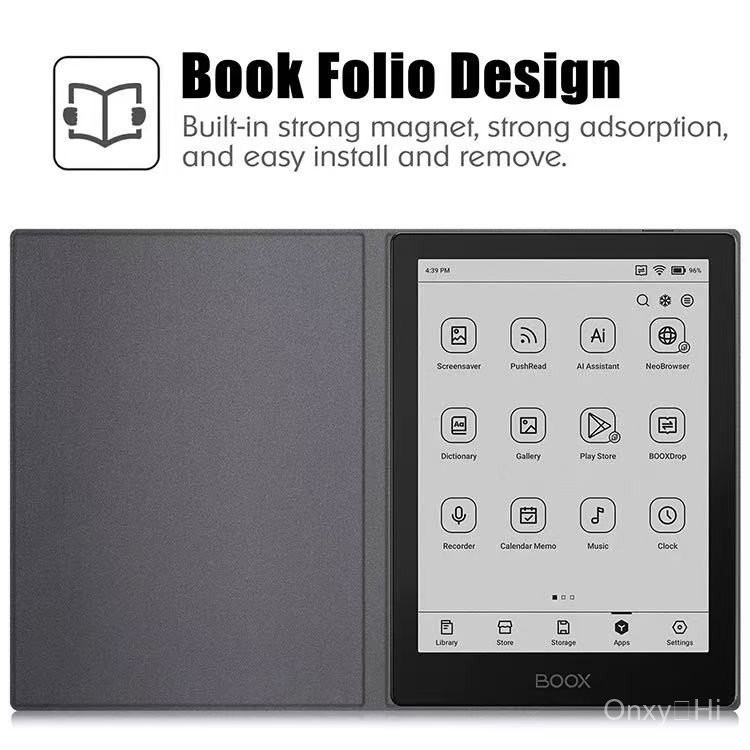 BOOX Go6/Poke5//Poke5S/Poke6S เคสแม่เหล็กขนาด 6 นิ้วสำหรับนอนหลับและตื่น [จัดส่งในวันเดียวกัน ...