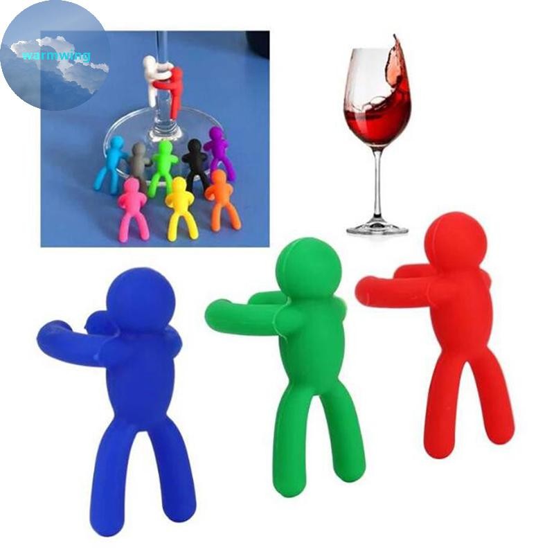 Warmwing 6 ชิ้นแก้วไวน์ Recognizer ซิลิโคนฉลากแก้วดื่มระบุฉลาก TH | Shopee Thailand