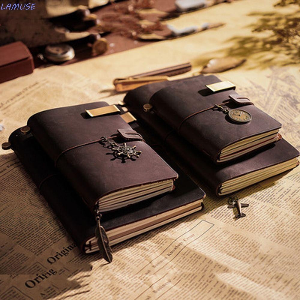 LAMUSE หนังโน๊ตบุ๊คเครื่องเขียนอุปกรณ์การเรียน Cowhide Journal ...