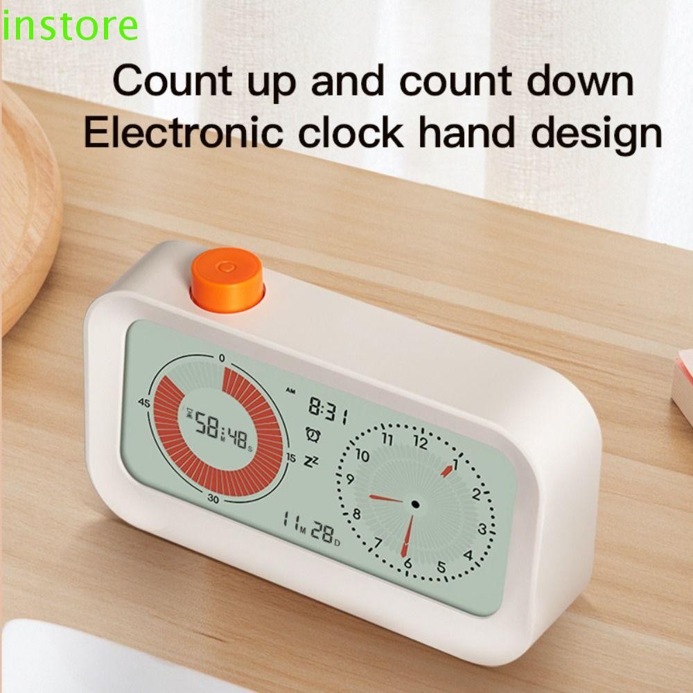 INSTORE Visual Timer, จอแสดงผลปฏิทิน Snooze การตั้งค่านาฬิกาปลุก, Multi functional Digital Timer ...