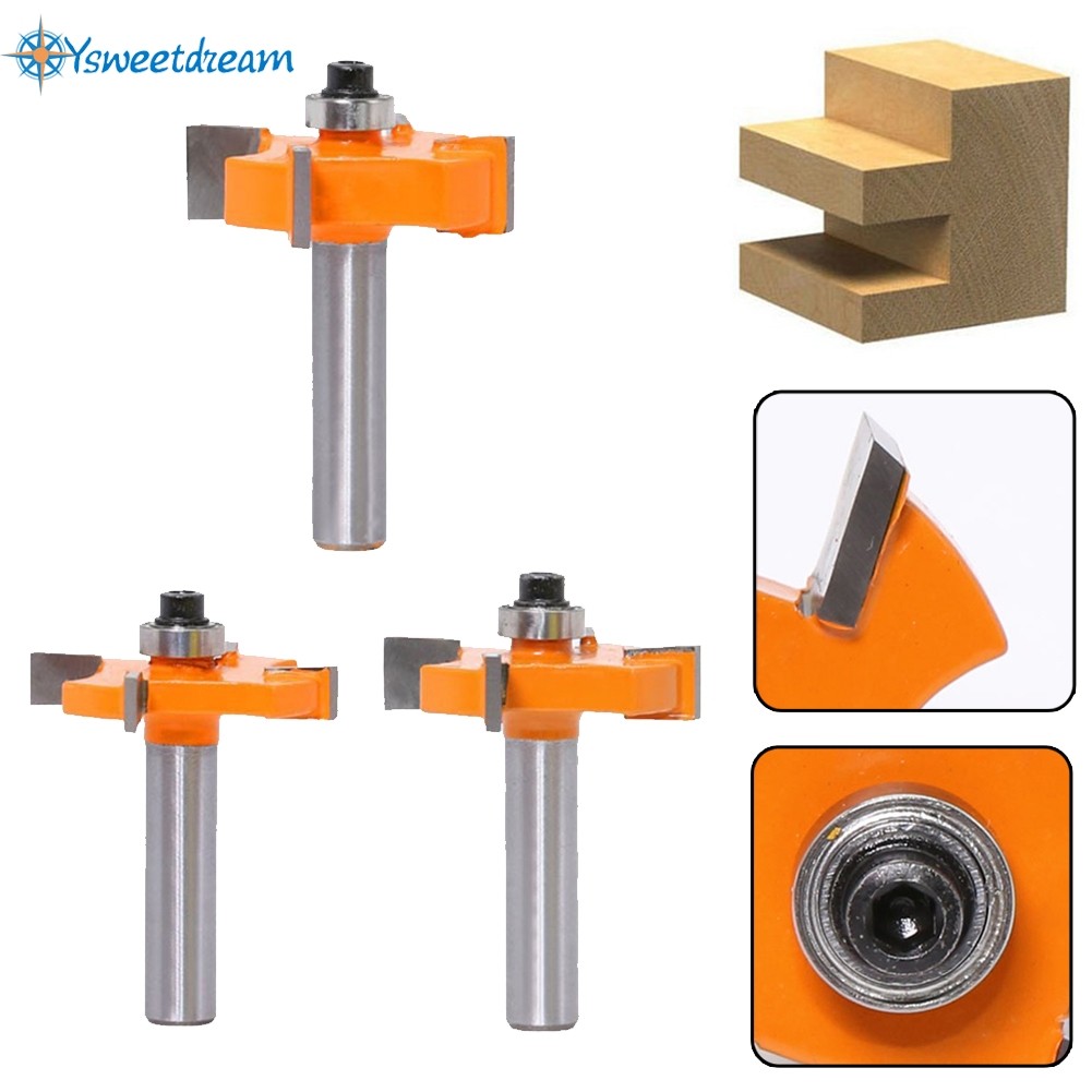 T type Router Bit 8mm Shank เครื่องตัดไม้พร้อมแบริ่งสําหรับงานไม้ ...