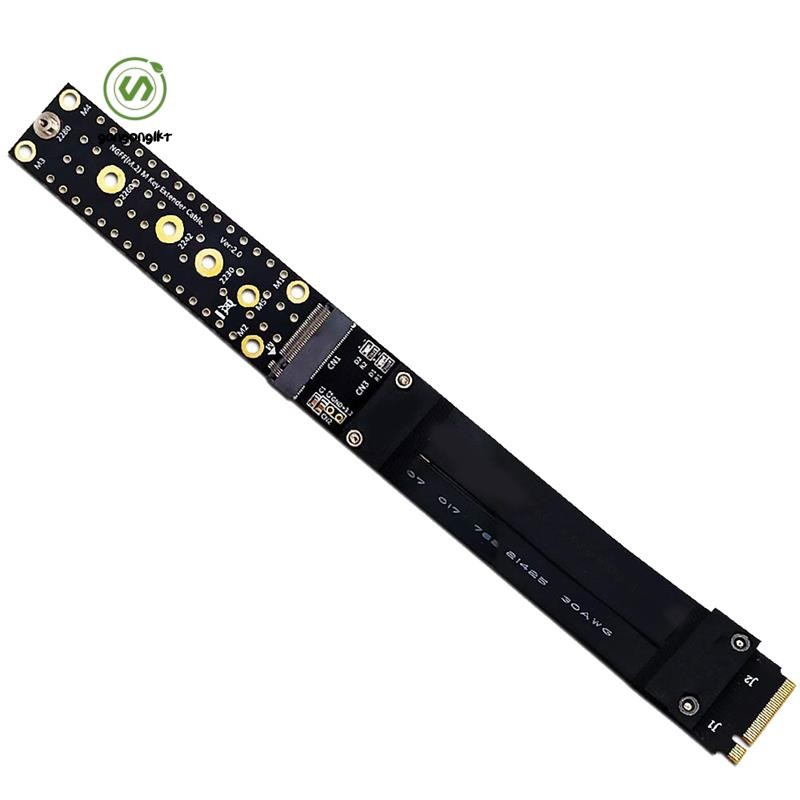[gangong1kr]M.2(NGFF) Key M NVMe SSD Extension Cable Extender PCIe3.0 ...