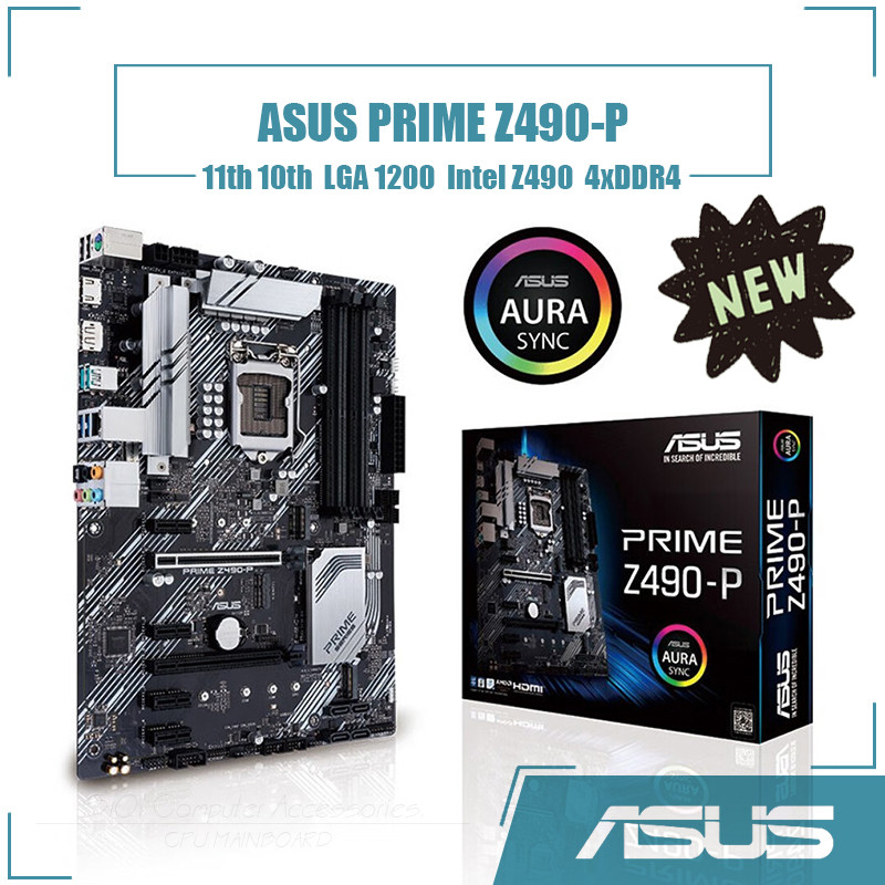 Asus PRIME Z490-P เมนบอร์ด 4xDDR4 DIMM LGA 1200 Intel Z490 ชิปเซ็ต ...