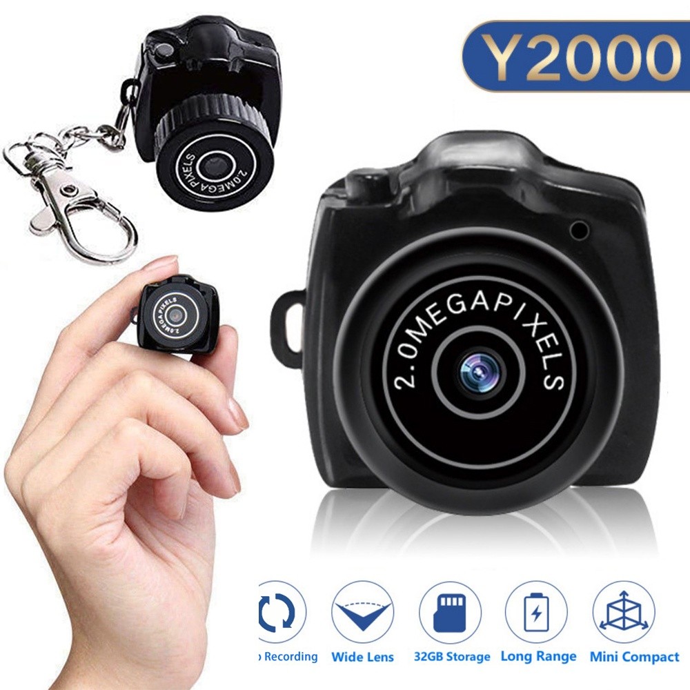 Y2000 พวงกุญแจขนาดเล็กกล้อง 1080P HD Video Audio Recorder เว็บแคม ...