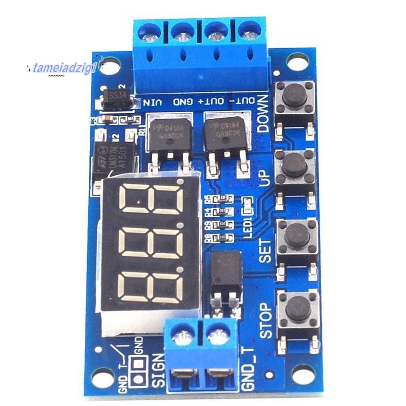 DC 12V 24V ไฟ LED Digital Time Delay Timing Delay รีเลย์สวิทช์วงจร Dual ...