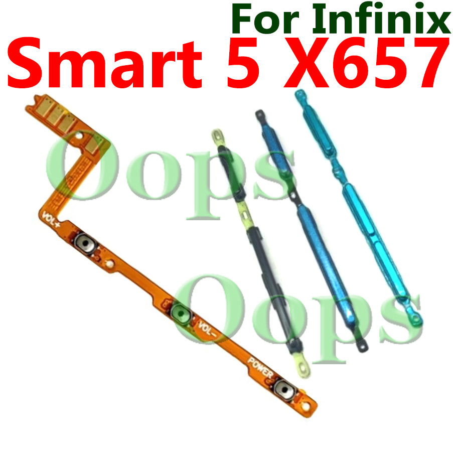 สําหรับ Infinix Smart 5 Power On Off Flex Volume Key Up Down Out ปุ่ม ...
