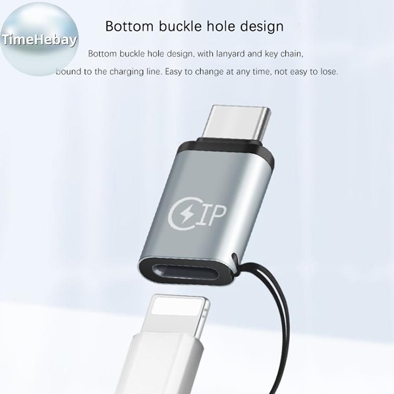 TimeHebay อะแดปเตอร์สายเคเบิลชาย Type-C สําหรับสาย IOS USB C เป็น IOS ...
