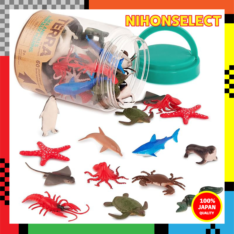 Terra Tropical World Marine Life Figure Set - 12 Species, 60 Pieces ...