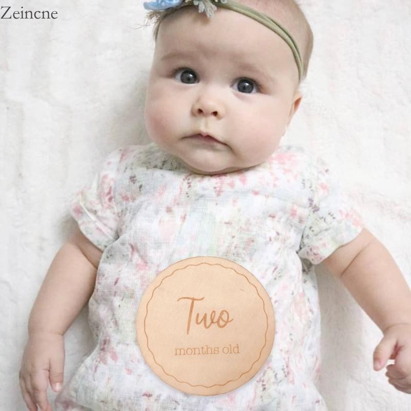 Zein การ์ดรายเดือน Baby พิมพ์ Milestone Circle Disc Birth การ์ดที่ระลึก ...