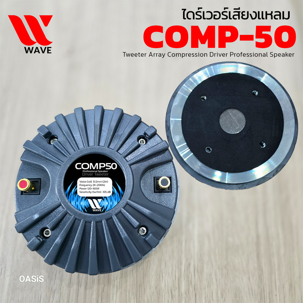 ไดร์เวอร์เสียงแหลม DRIVER WAVE COMP-50 Voice 51.2mm. ยูนิตเสียงแหลม แบบ ...