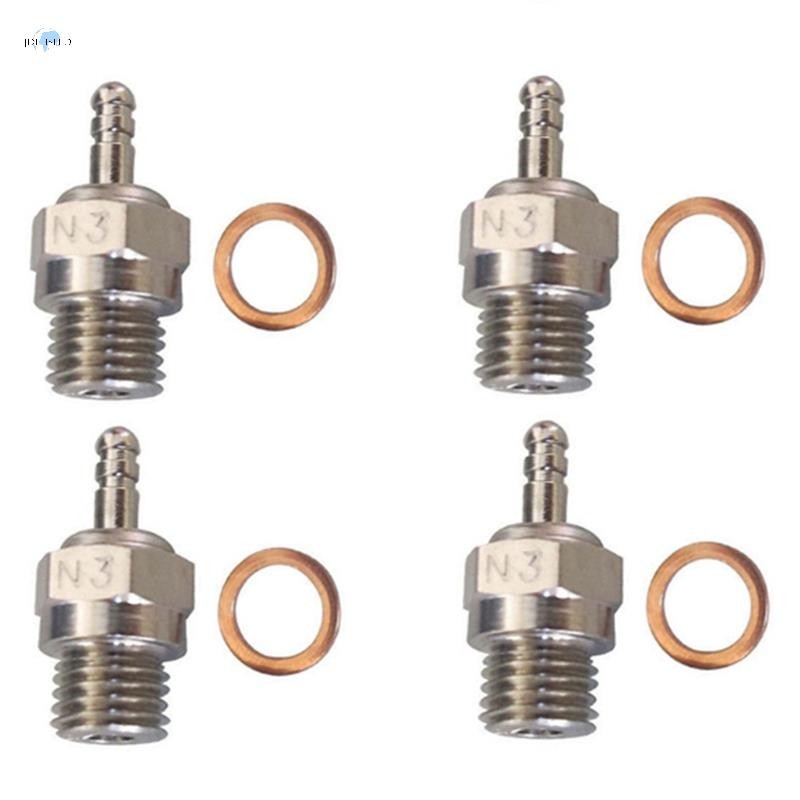 4 ชิ้น N3 Glow Plug Nitro รถบรรทุก Hot Spark อะไหล่ทดแทน OS RC รุ่นรถ 70117 | Shopee Thailand