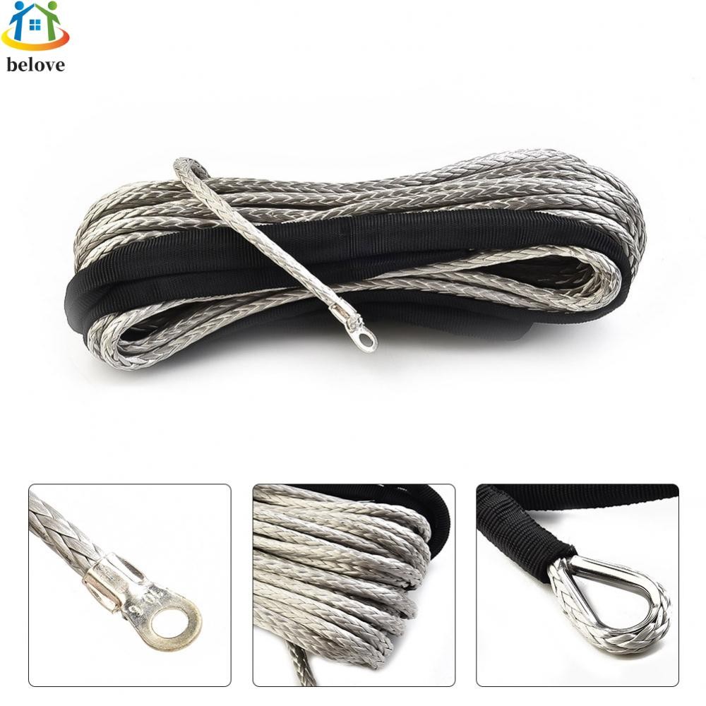 [BLOD]Winch Rope ATV Light weight Synthetic Tow UTV With Sheath Gray ...