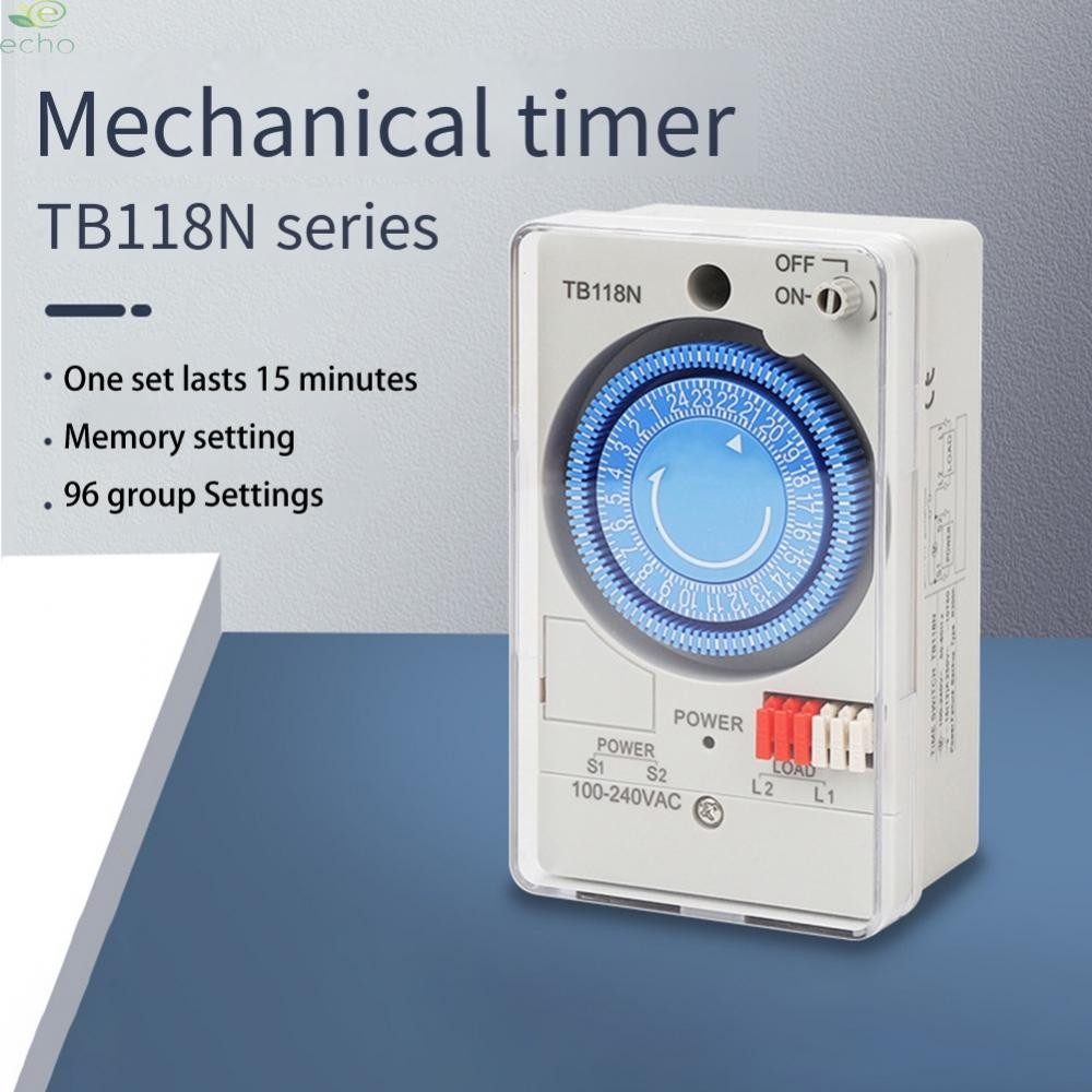 Tb118n Digital Style Mechanical Timer 110V ถึง 240V AC พร้อมแบตเตอรี่สํารอง | Shopee Thailand