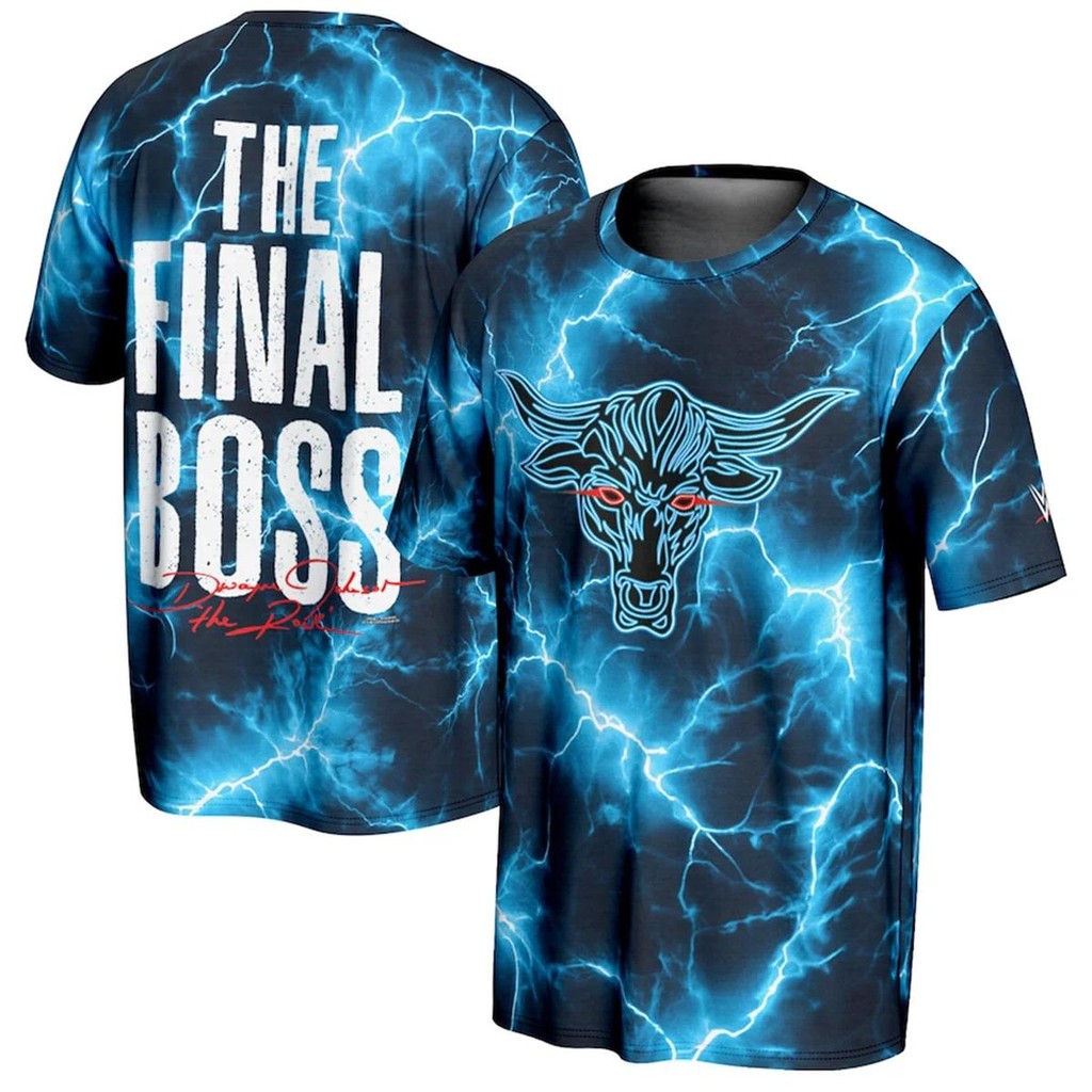 The Rock ProSphere Final Boss เสื้อยืด 3D พิมพ์ผู้ชายเสื้อยืด ...