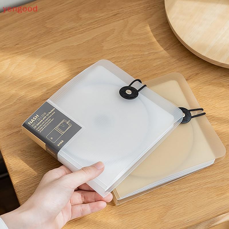 YGD สีโปร่งใสแผ่นพลาสติก CD กรณี DVD ผู้ถือกระเป๋าสตางค์กระเป๋ากล่อง CD ...