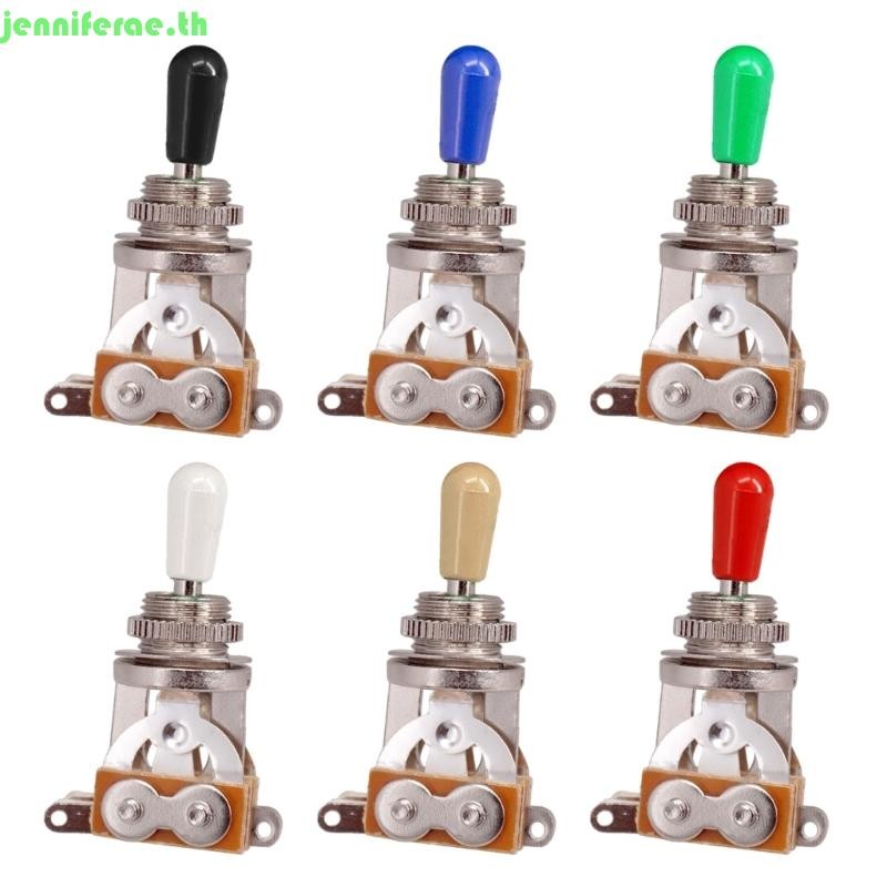 Jennifera กีตาร์ 3 Way Toggle Switches เปลี่ยนกีตาร์ไฟฟ้า Pickup Selector Switch พร้อม Tip Cap ...