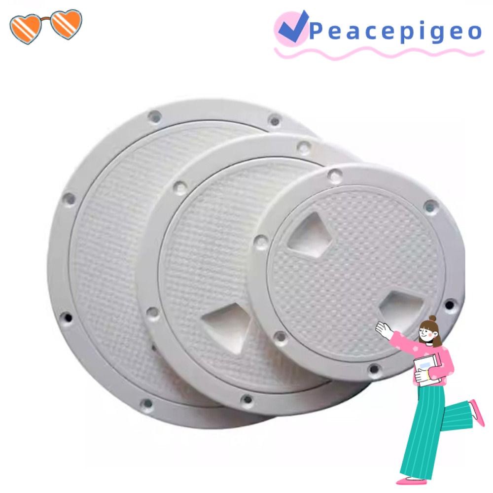 PEACEPIGEO ดาดฟ้าตรวจสอบ Access,รอบสกรูออกแผ่นดาดฟ้า,ปฏิบัติ ABS ลื่น 4 6 8 นิ้ว Hatch Cover เรื ...