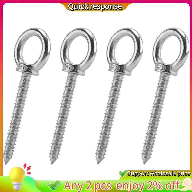 ใน -4PCS Heavy Duty Eye Hooks Self โหลดความจุ 700LBS Heavy Duty สกรูใน ...