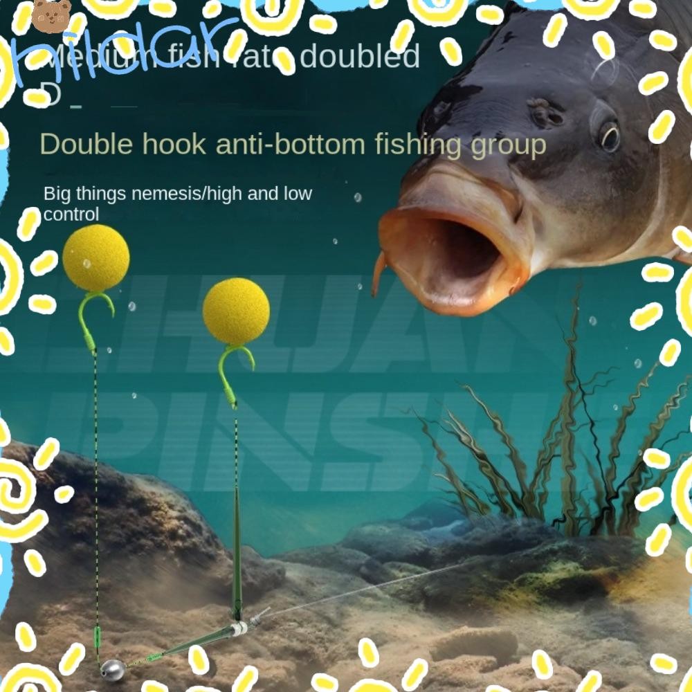 HILDA 5pcs ปลาคาร์พ Rigs, ขนาด 4 #-12 # Anti Winding ตกปลาผม Rigs ...