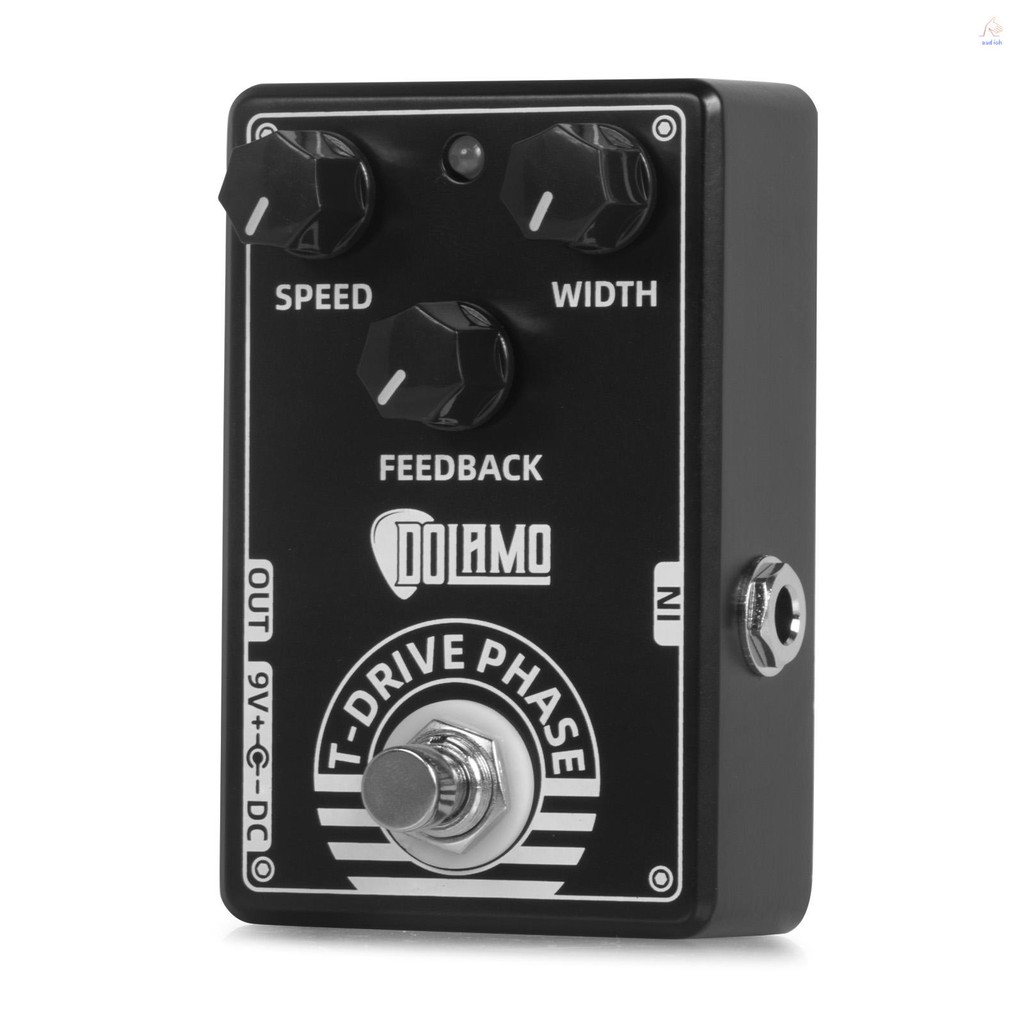 Dolamo T-Drive Phase Guitar Effects Pedal กว้าง/Feedback/Speed DC 9V 6.35 มม.อินพุต/เอาต์พุตอิน ...