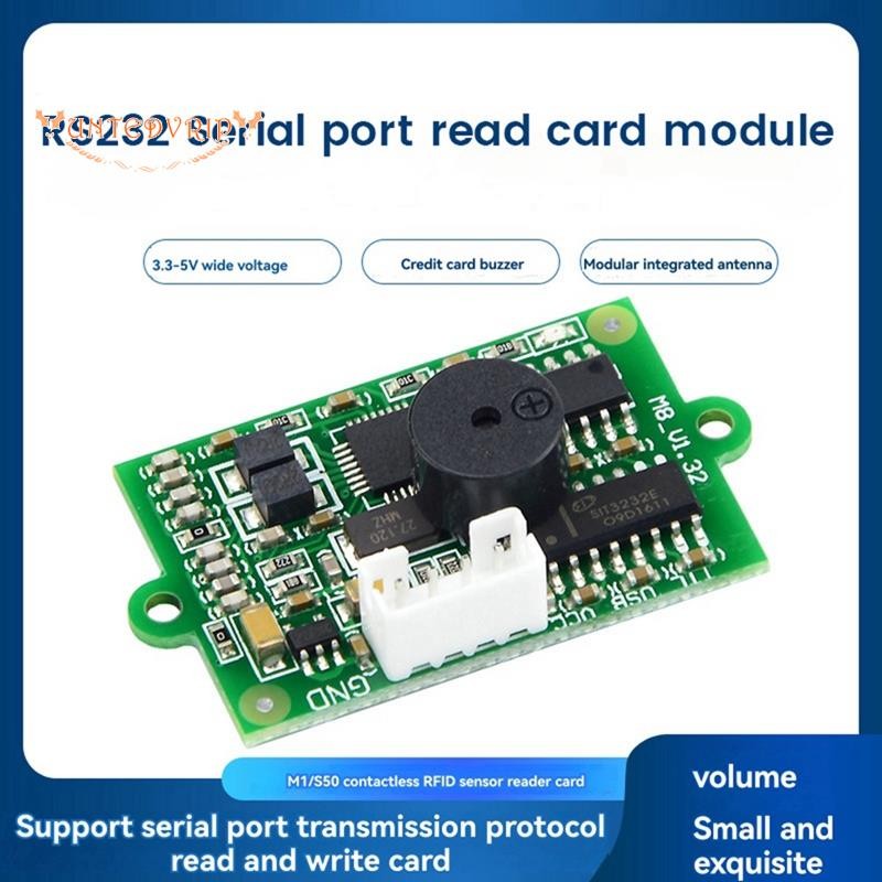 RS232 RFID Reader โมดูล IC Card Reader 13.56Mhz Contactless Smart Card ...