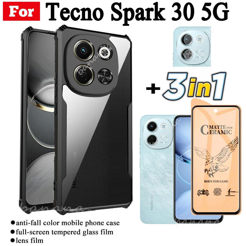 3 in 1 Tecno Spark 30 5GกันกระแทกสําหรับTecno Spark 30 Pro 30C 4G ...