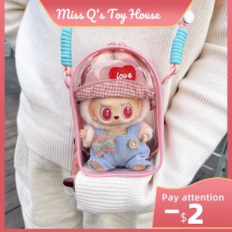 Labubu V2 ตุ๊กตา Plush กระเป๋า labubu กระเป๋าใส labu อุปกรณ์เสริม labu ...