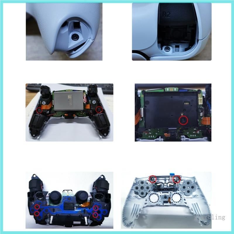 Star 50 ชิ้นชุดเปลี่ยนจับชุดสกรูสําหรับ Play-Station สําหรับ Dual Shock ...