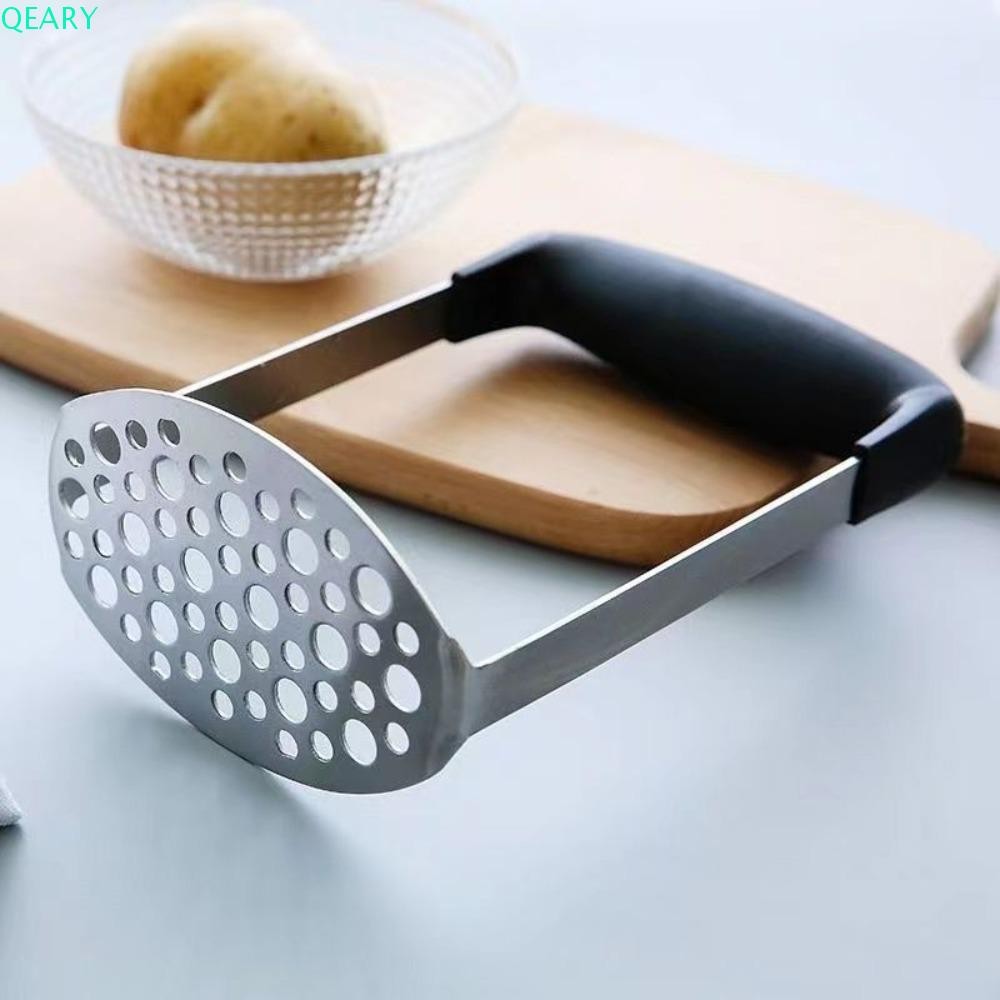 Qeary Potato Masher, Handheld Non-slip Plastic Handle Potato Crusher ...
