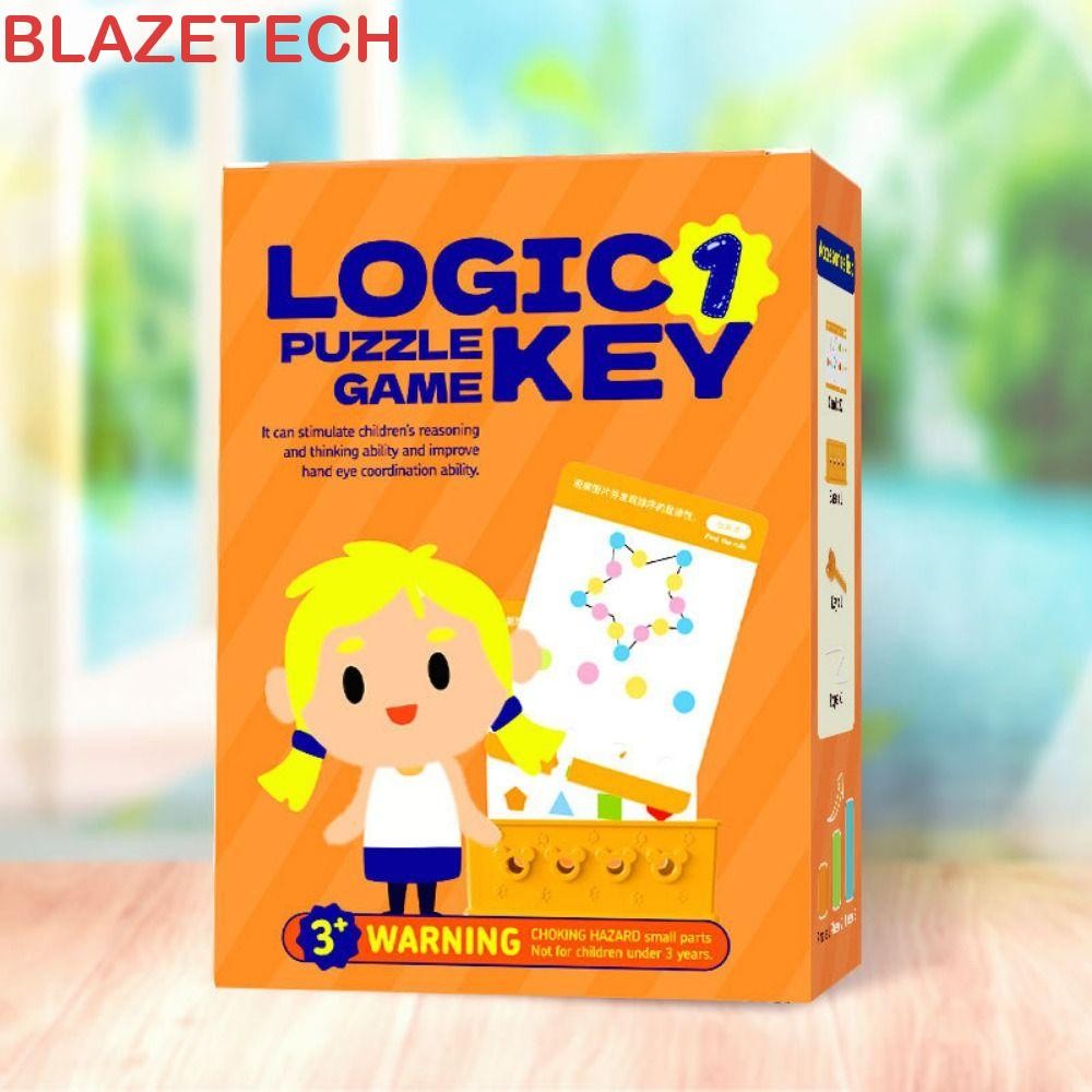 BLAZETECH Logic Key Thinking Training, 3D Montessori English Logic Key ...