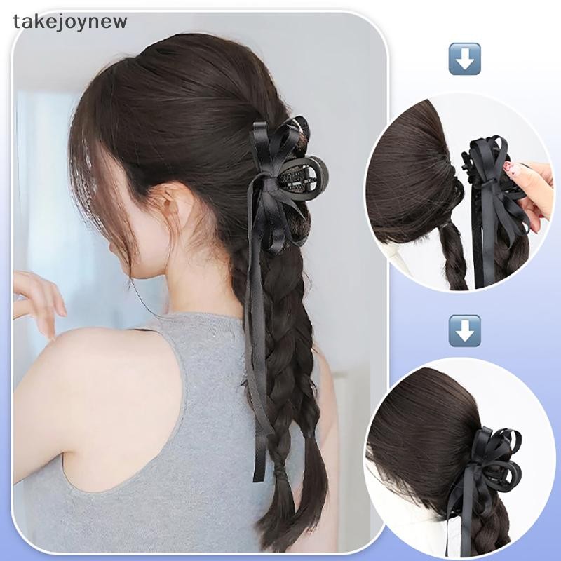 [takejoynew] วิกผม Braid หางม้าจําลองหวานเย็นลมธรรมชาติ Twist ยาว Braid หญิงผมหางม้าสูงมวย Twist ...