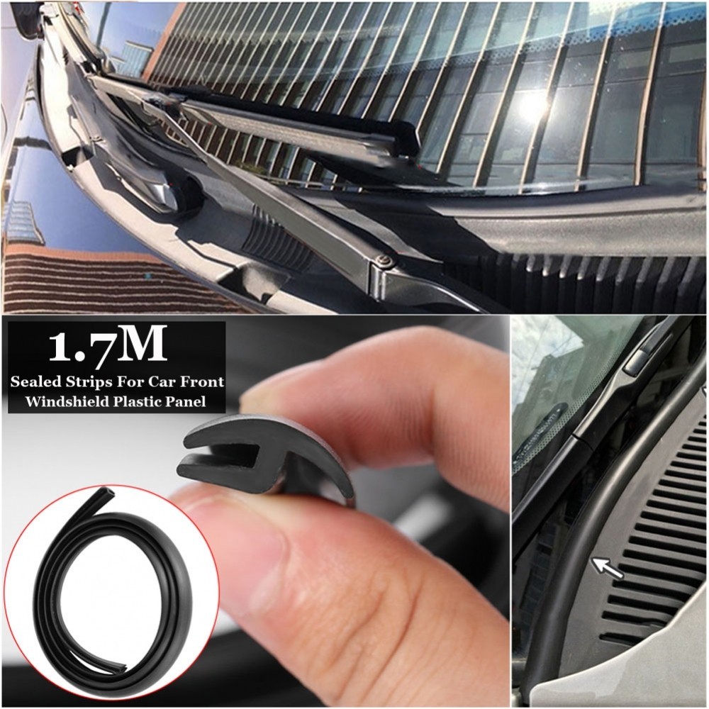 【AMANDA】Universal Car Windshield Wiper Panel Weatherstrip Seal Trim ...