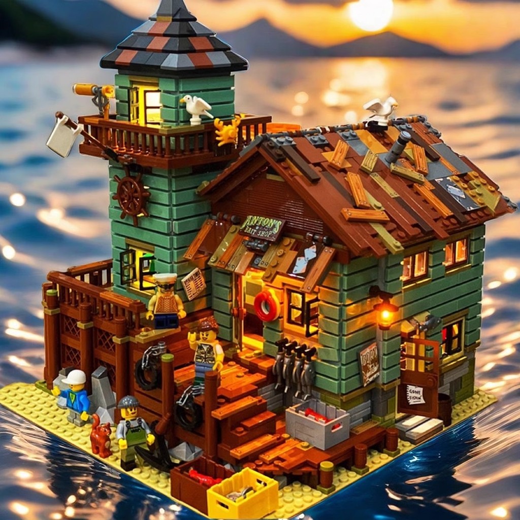 ถัง House Building Blocks Street View House รุ่นผู้ใหญ่ประกอบของเล่น ...