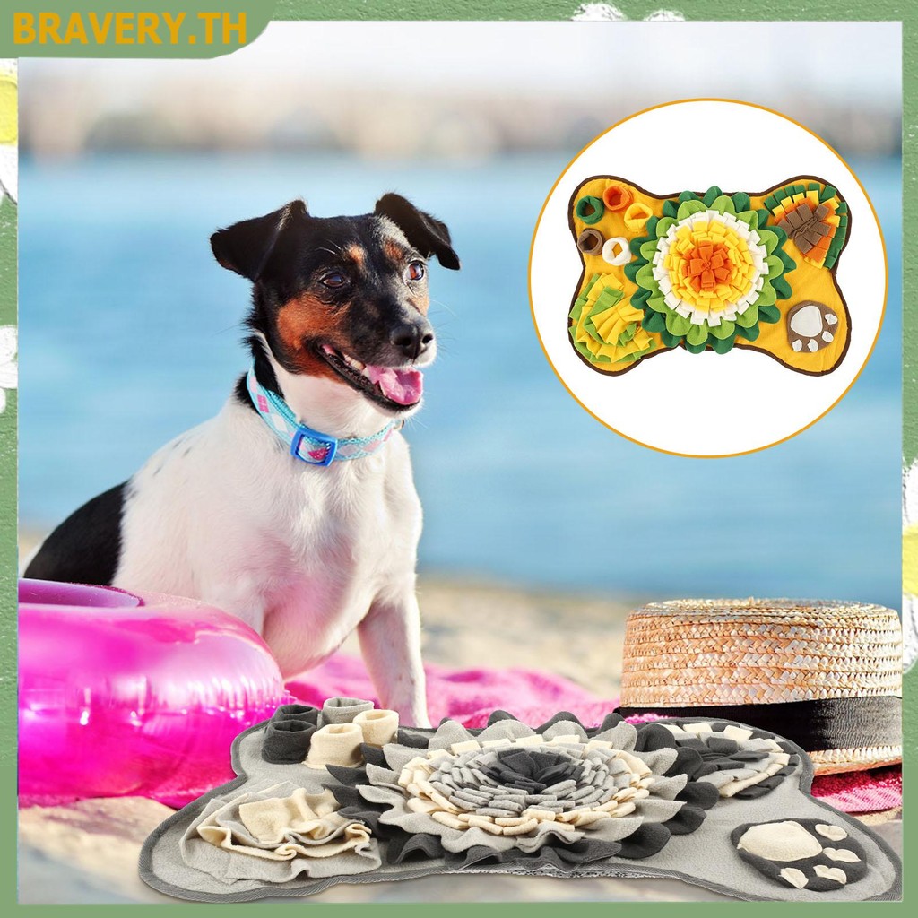 สุนัข Snuffle Mat สุนัขตลก Sniff Pad นุ่มโพลีเอสเตอร์สุนัข Treat ...