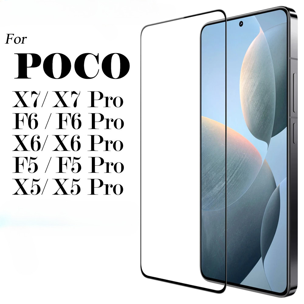 สําหรับ Xiaomi Poco F7 Ultra F7 Pro X7 Pro X6 Pro F6 Pro F5 Pro X5 Pro กระจกนิรภัยคลุมทั้งหมด ...