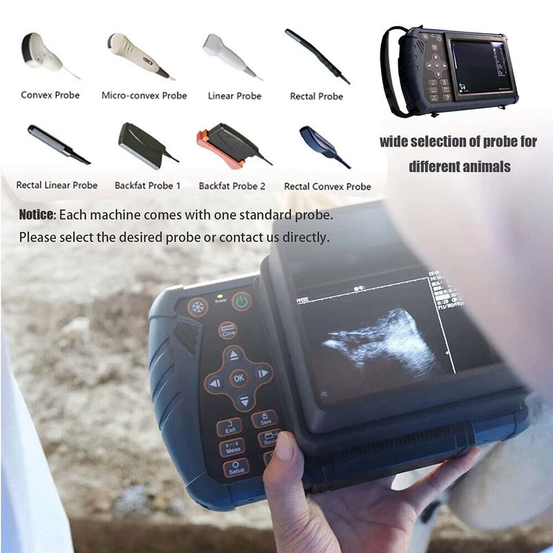 Handheld Vet Ultrasound Machine 5.6 Inch Portable Pet Veterinary ...
