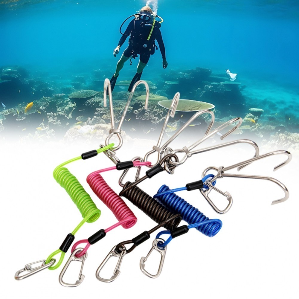 Safety First in Scuba Diving Reliable Reef Hook with Dual Swivel Snap ...