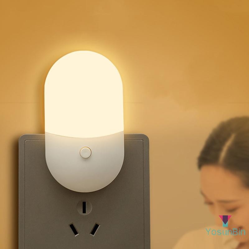 Yosunbin] Led Mini Night Light Switch Plug-In ไฟ Led Eye Protection ...