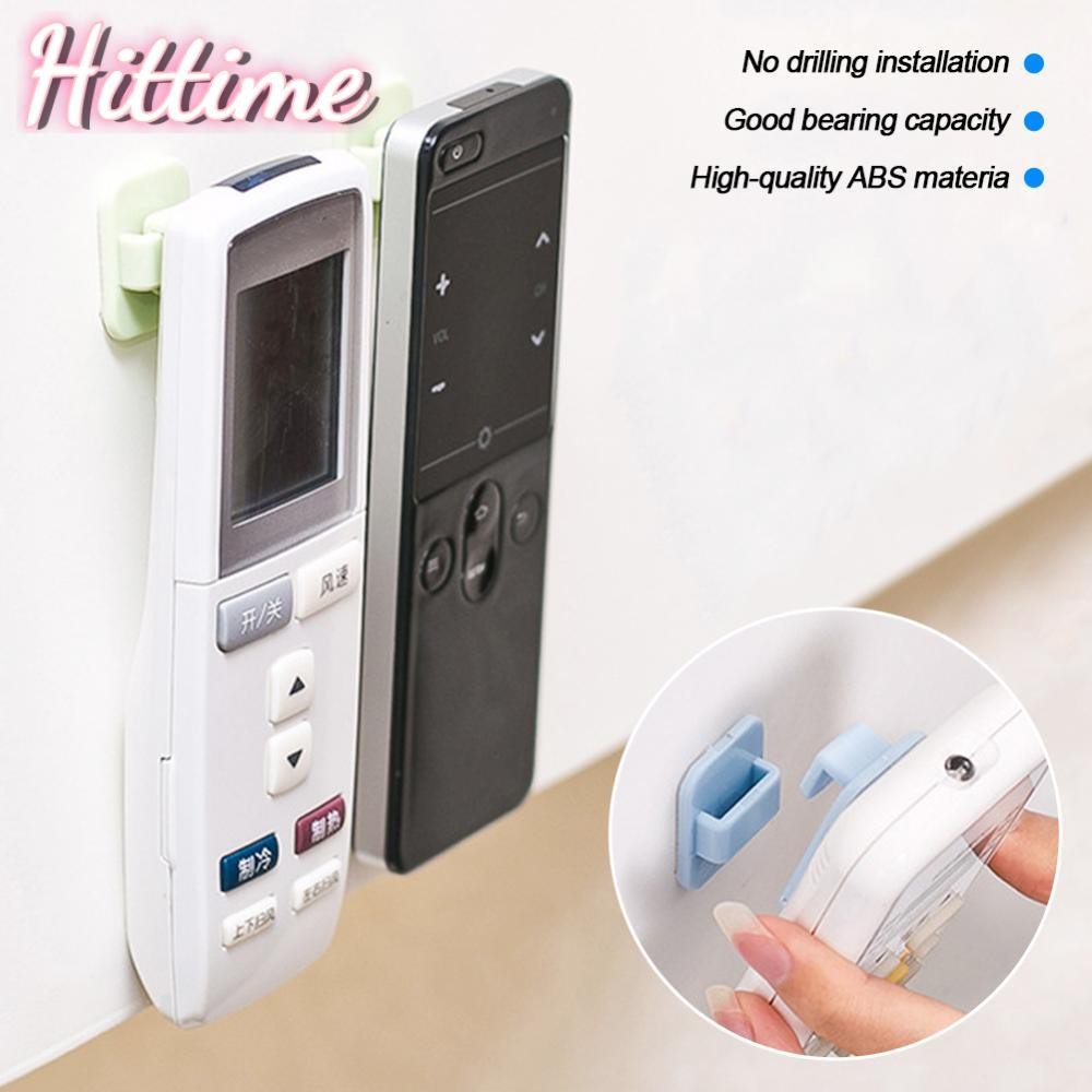 Hittime 2 คู่ตะขอสําหรับรีโมทคอนโทรลองค์กรทีวีเครื่องปรับอากาศรีโมทคอนโทรล Sticky Hanger Rack ...