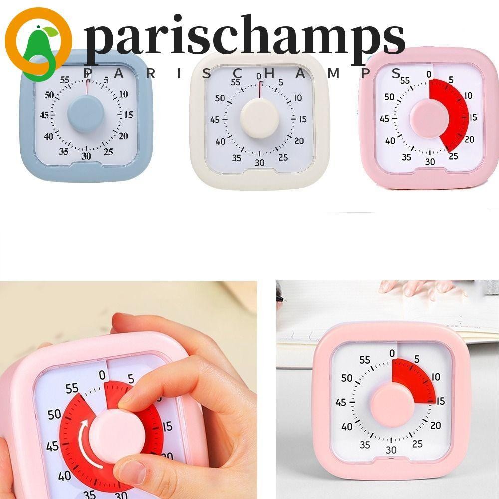 Parischamps Visual Timer Silent 60 Mute Countdown Timer สะดวกพร้อมขา