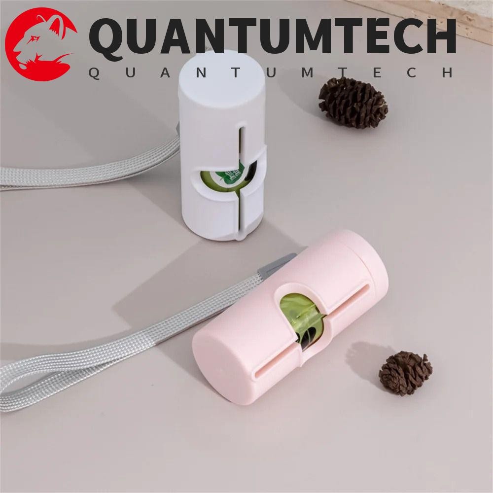 QUANTUMTECH สุนัข Walk Poop Bag Dispenser, Mini Compact Pet Waste Bag Dispenser, แบบพกพาพลาสติก ...