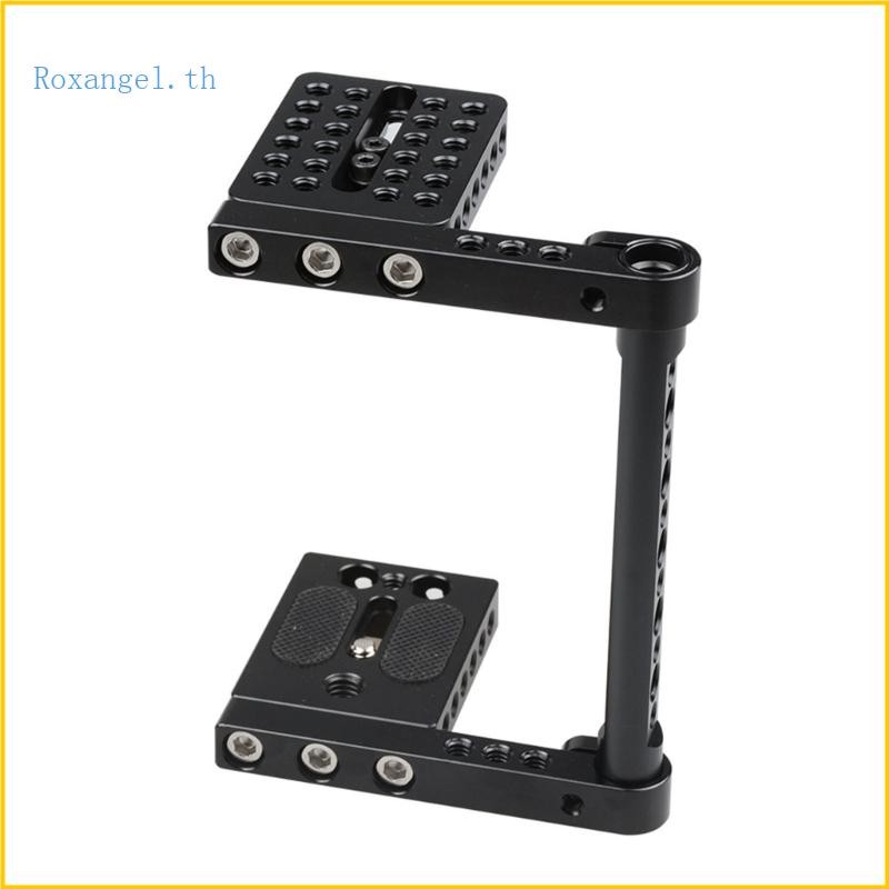 ROX C กรอบกล้องกรงชีสประเภทแผ่นฐานอลูมิเนียมกรงกล้องอะแดปเตอร์สําหรับ ...