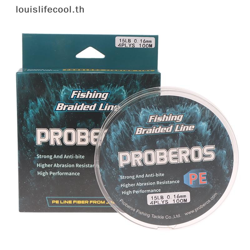 Louislifecool 100M 4 Braids สายตกปลา Abrasion 4 สานลวด 10LB-60LB สายไฟ ...