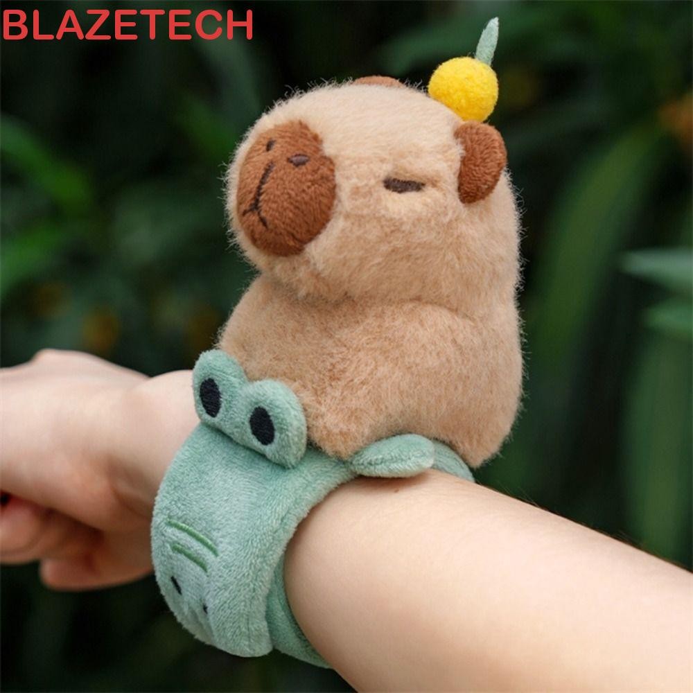 BLAZETECH Capybara Slap Snap ตุ๊กตาของเล่น, Clap แหวนสายรัดข้อมือ Capybara Plush Slap สร้อย ...