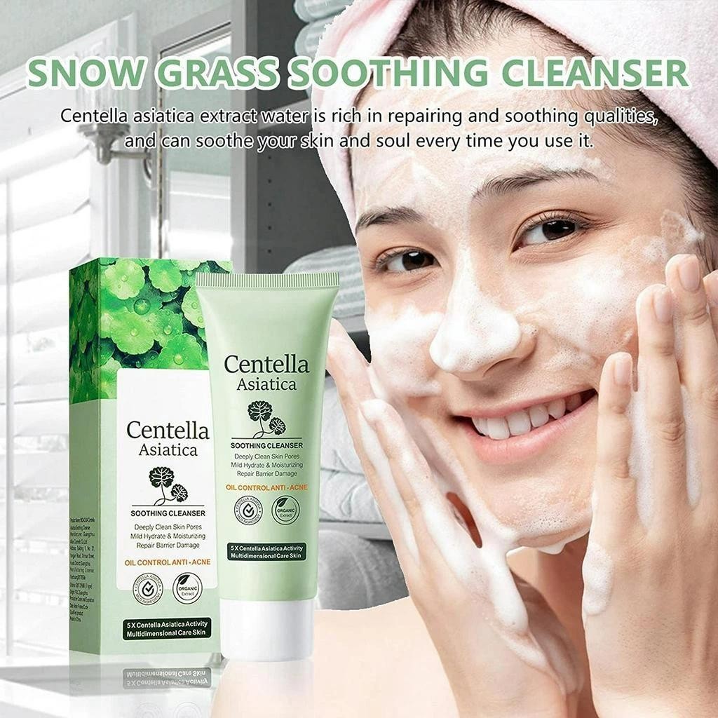 BIOAOUA Centella Asiatica Cleanser Deep Moisturising Oil Control ลดปิด ...