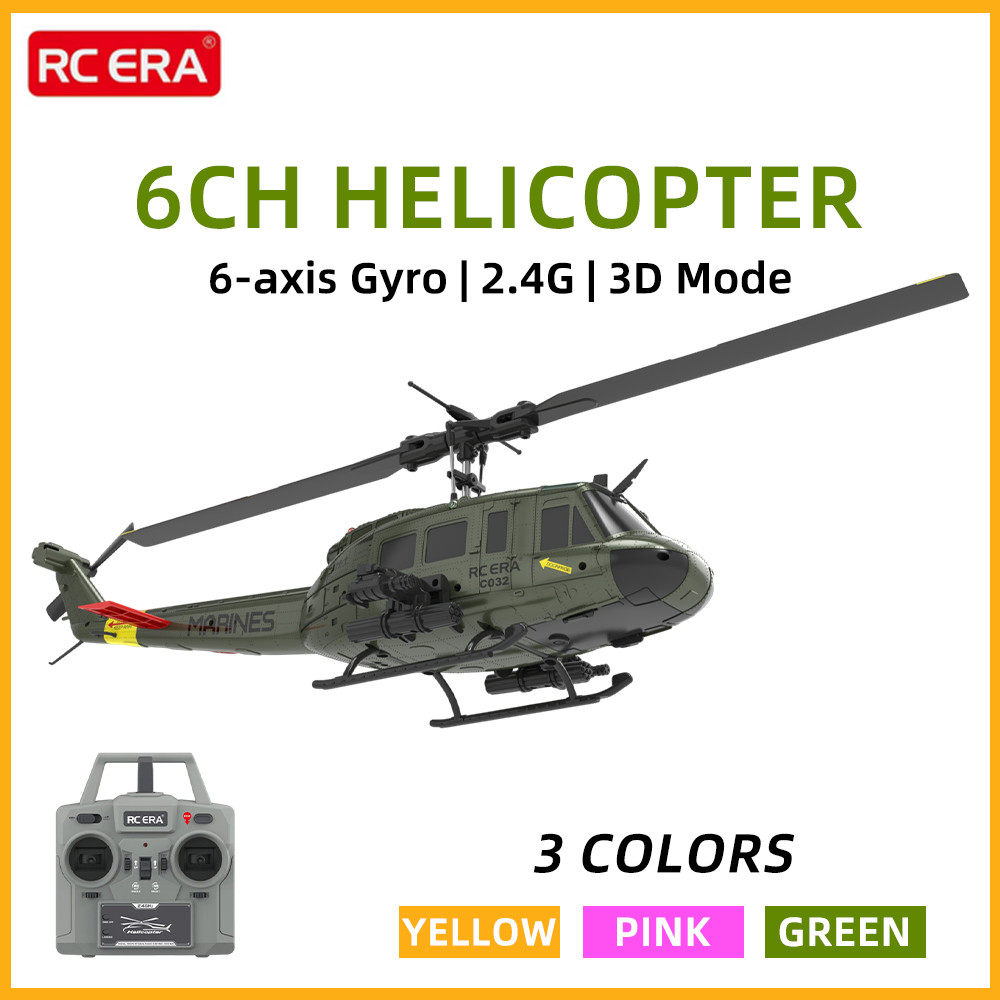 RC ERA C032 UH-1 หกช่องBrushless RTF RC เฮลิคอปเตอร์ 3D Flip Optical ...