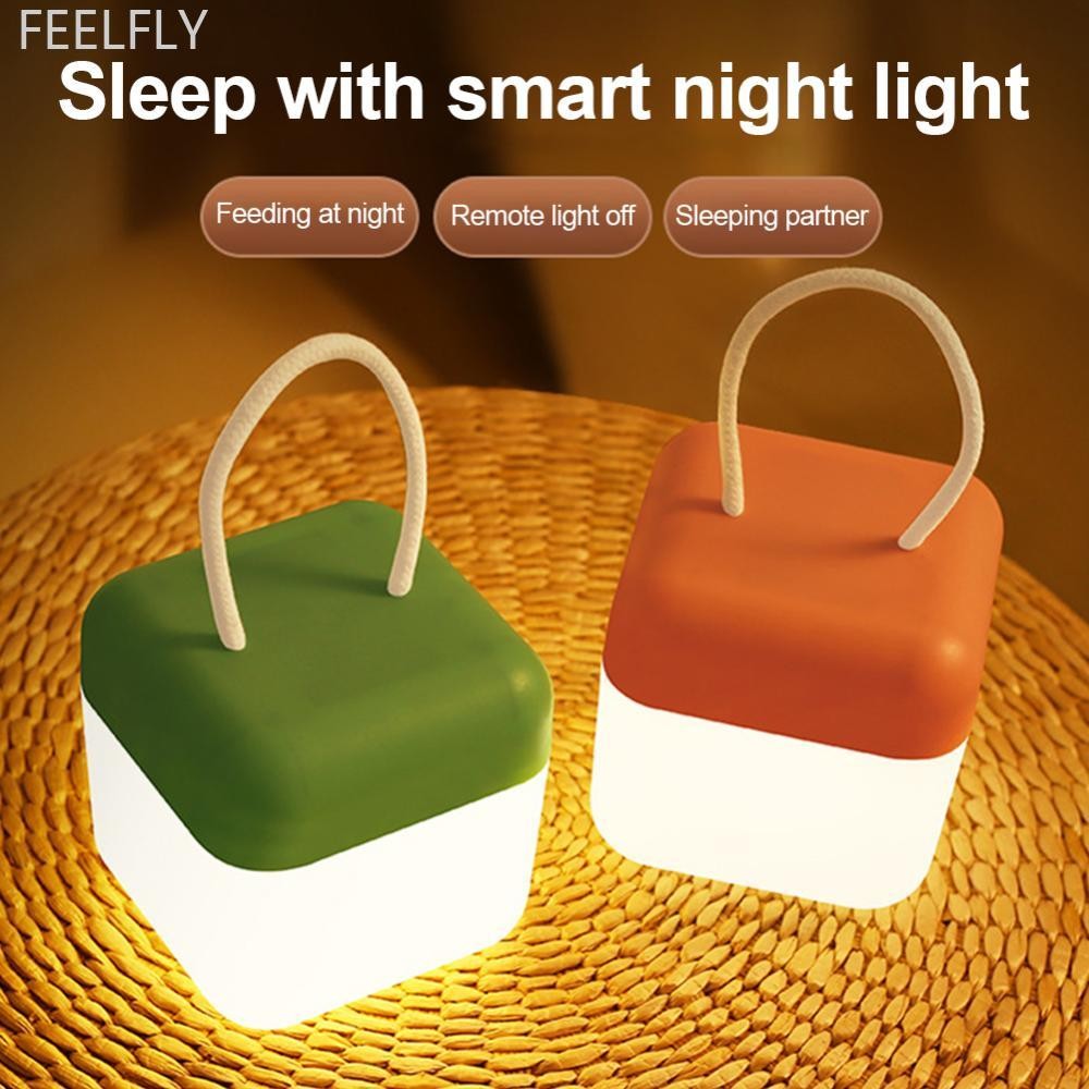 Feelfly 1 PC Outdoor Camping Square แบบพกพาบรรยากาศ Tricolor Light ปรับ ...