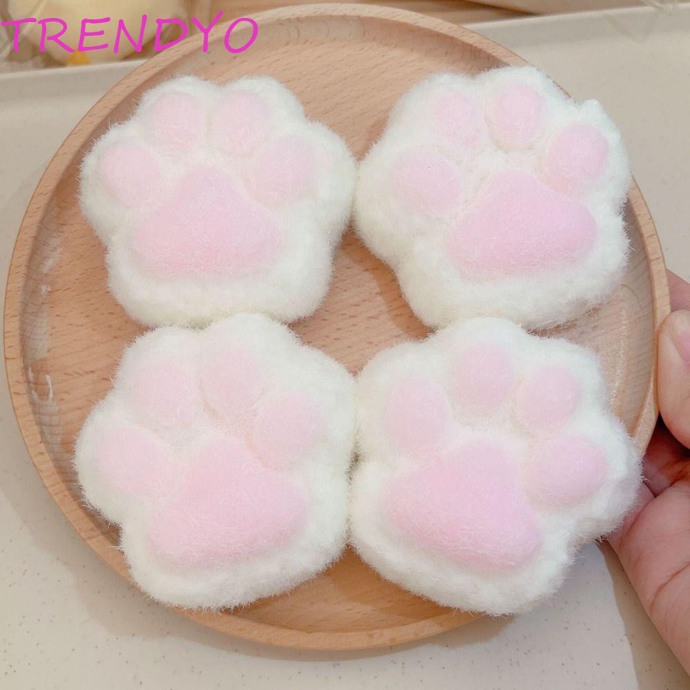 Trendyo การ์ตูน Fidget ของเล่น, นวด TPR Cat Croissant Squeeze ของเล่น ...