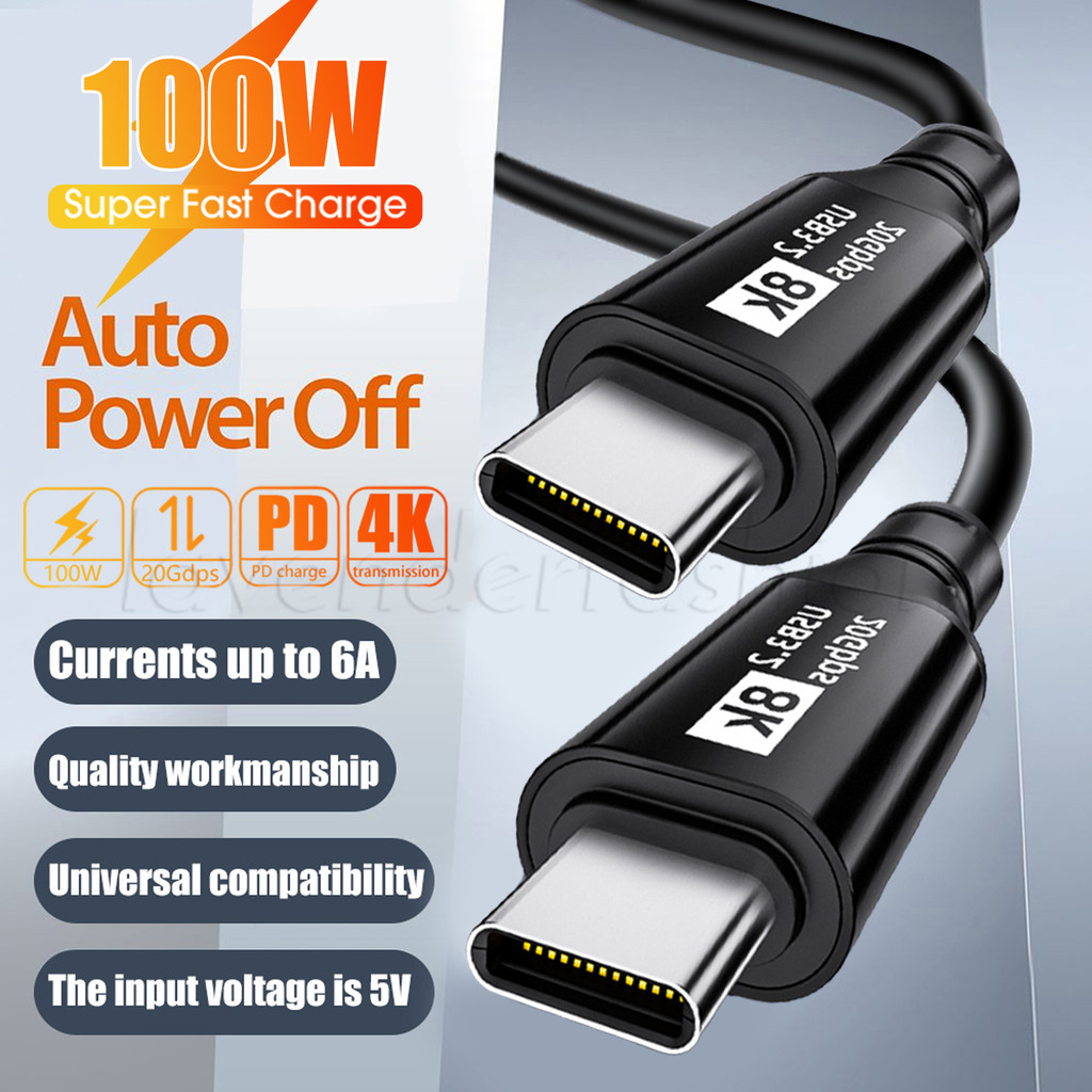 20gbps High-speed Data Transfer Wire Dual Type C Cord - หลายความยาว, ทน ...